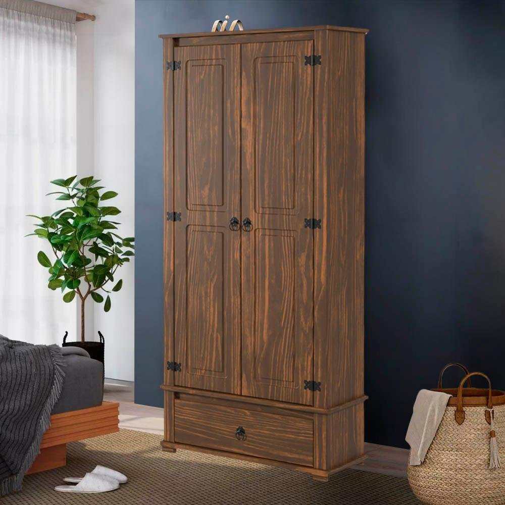 Multiuso Madeira Maciça 2 Portas 1 Gaveta Imbuia 4001 Shop Jm ...