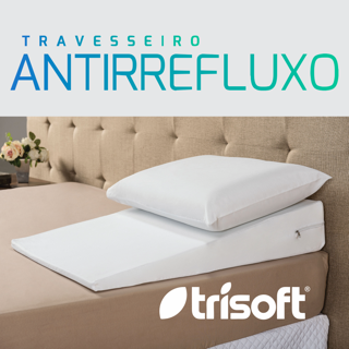 Travesseiro Anti Refluxo Terapêutico com Capa 200 Fios Trisoft ...