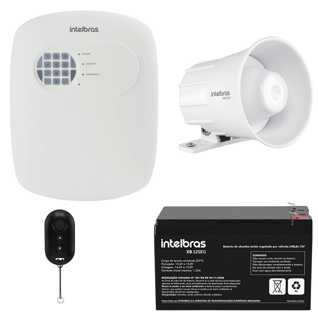 Central Alarme Intelbras ANM 24 NET Monitorada APP Bateria | MadeiraMadeira