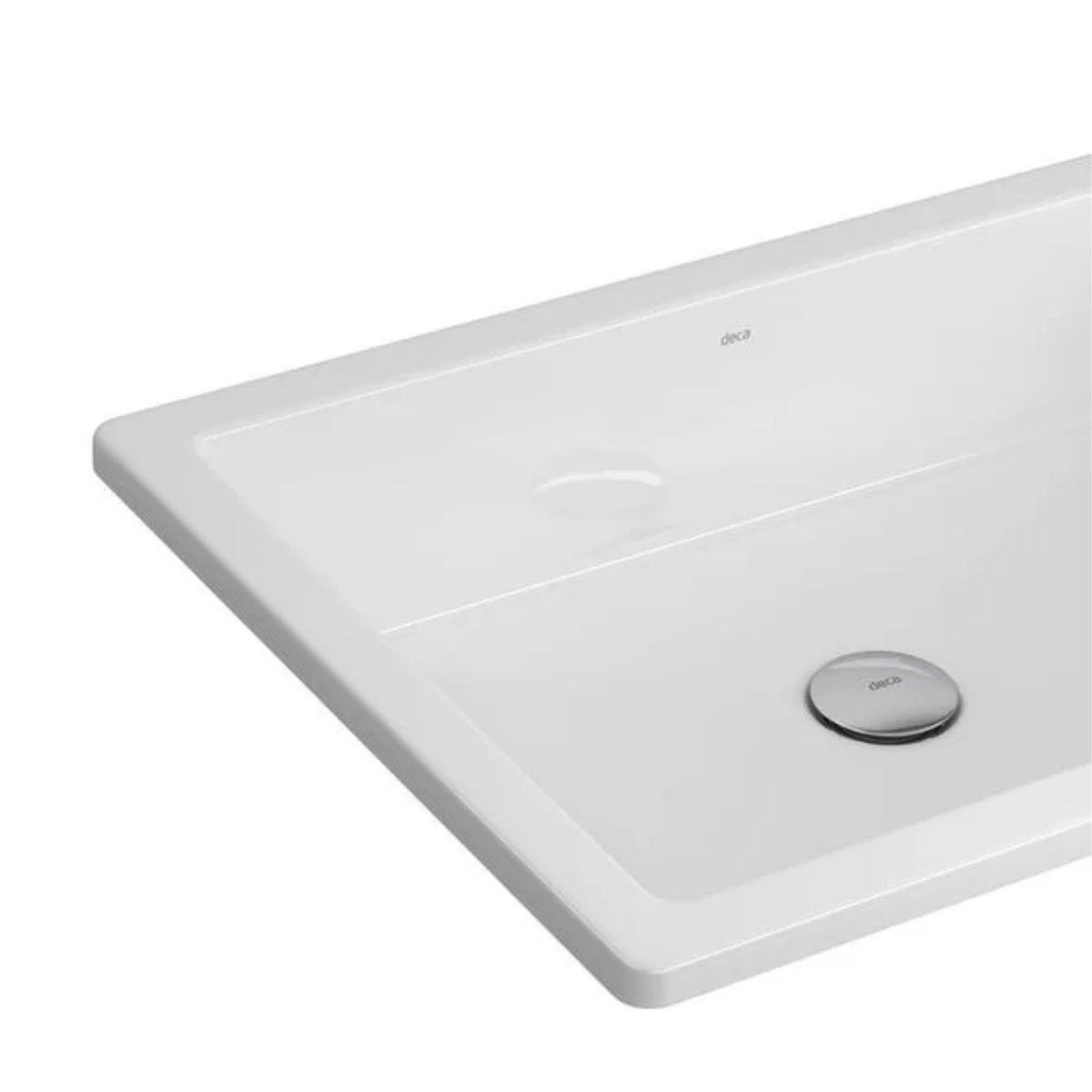 CUBA DE EMBUTIR SOBREPOR RETANGULAR 56X40 BRANCO DECA | MadeiraMadeira