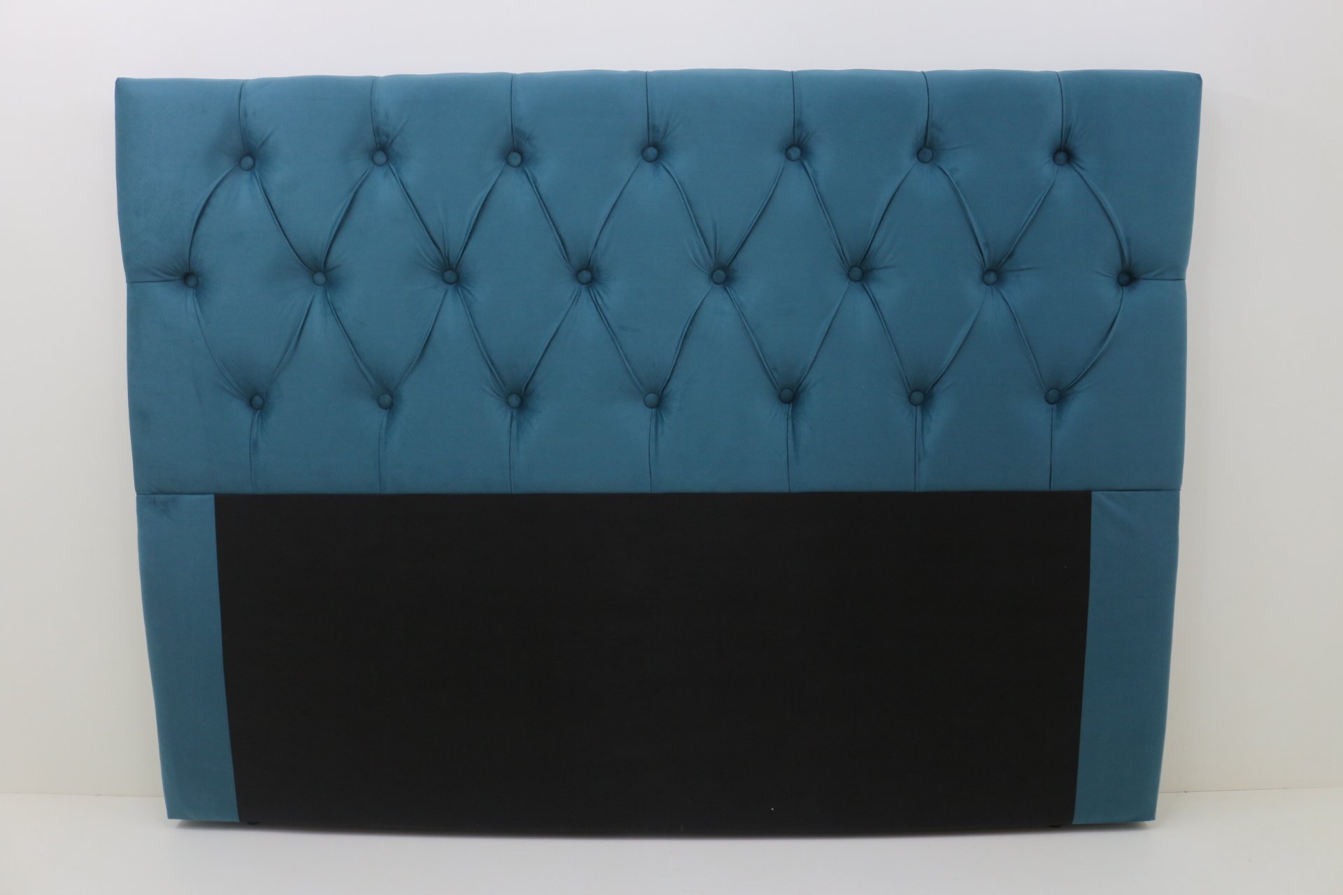 Cabeceira Fixa No Box 140x117 Cor Azul Turquesa - Capitonê | MadeiraMadeira