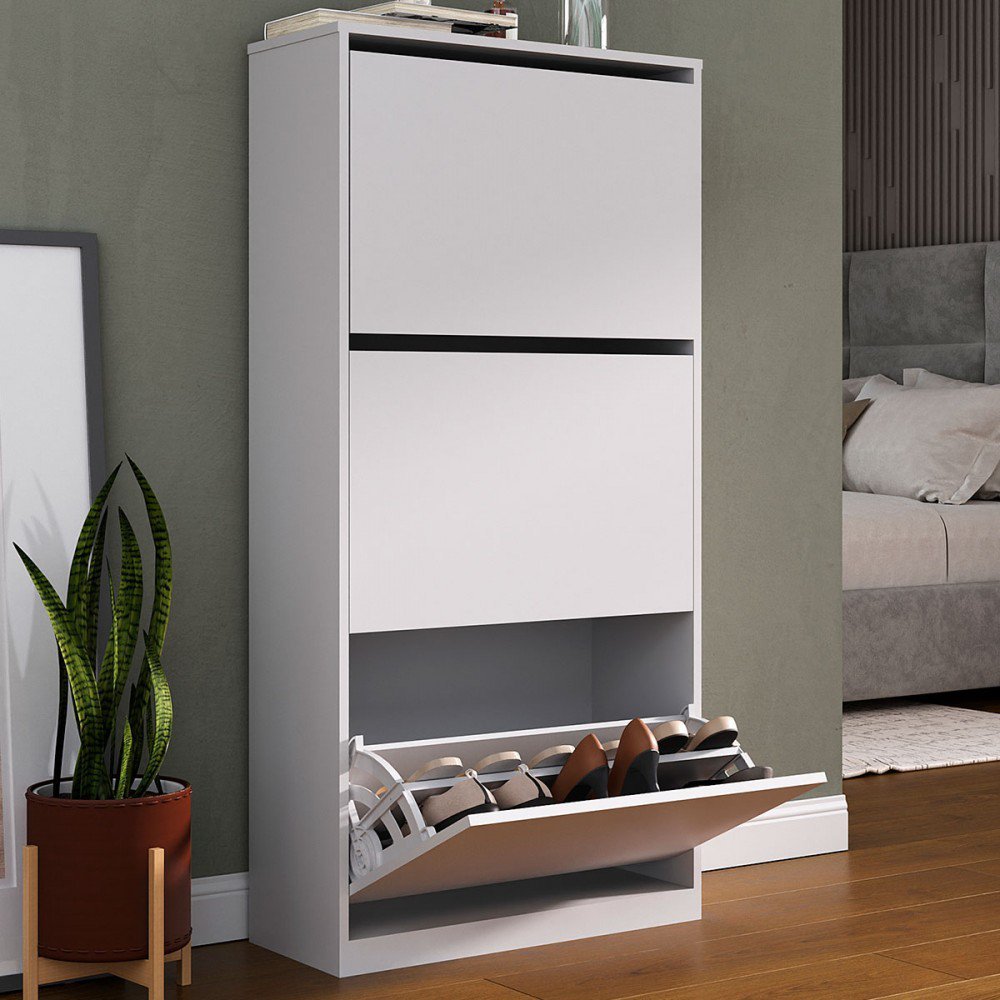 Sapateira 3 Portas Branco 600094 - Vedere | MadeiraMadeira