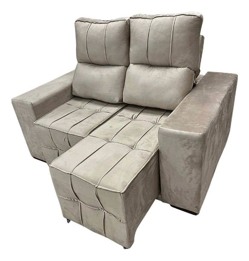 Sofá Retrátil Reclinável 2 Lugares 106x150cm Confortável | MadeiraMadeira