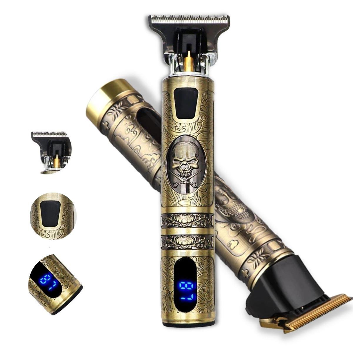 Máquina De Barbear Profissional com Led Original Premium Ultra Afiada ...