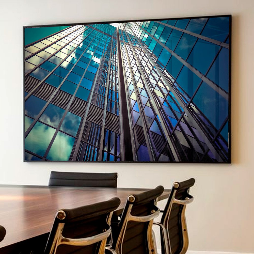 Quadro Decorativo Caixa Arquitetura Ângulo Visual dos Prédios TaColado ...