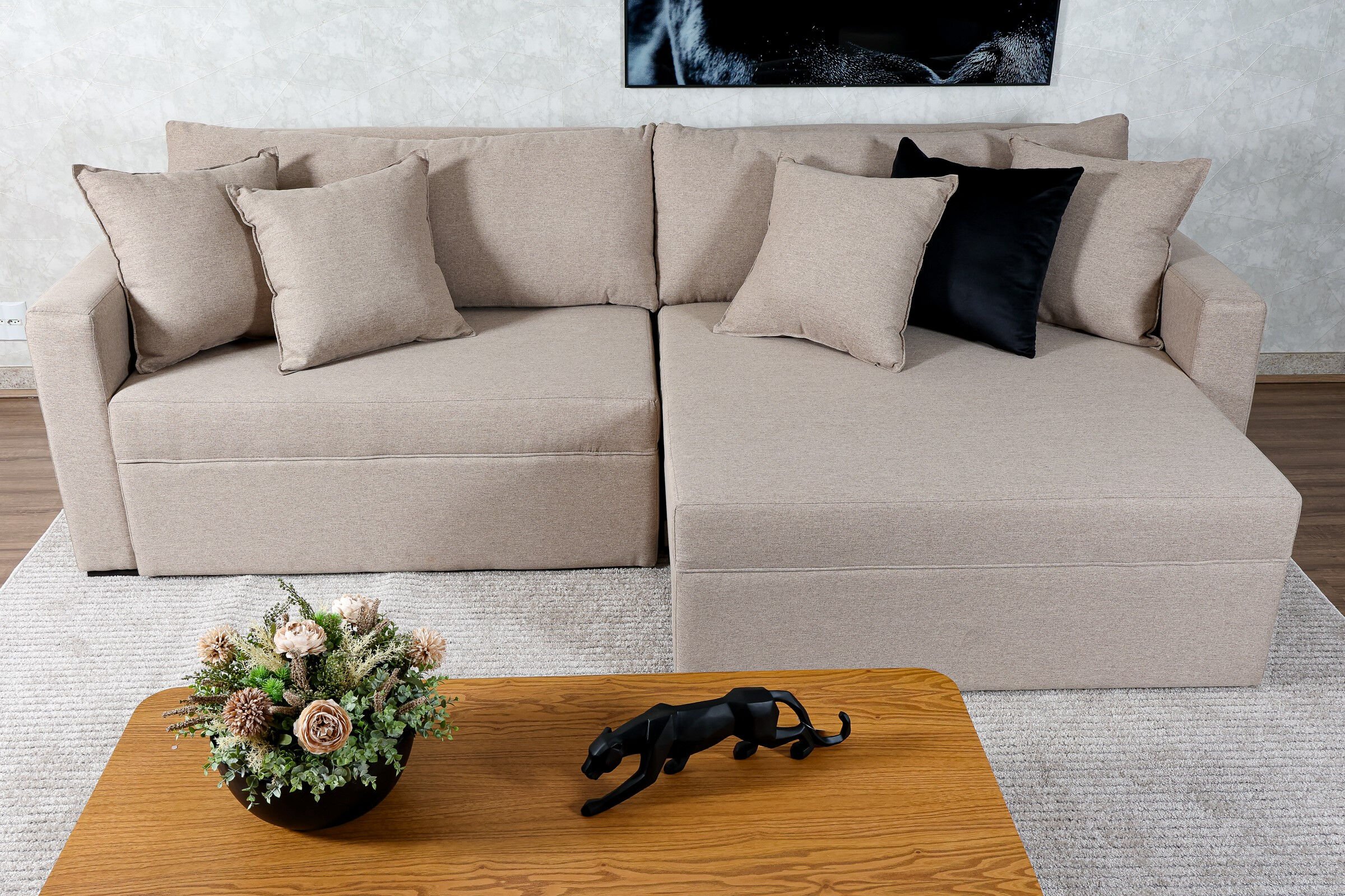 Sofa Retrátil e Reclinavel Domus 2,70m | MadeiraMadeira