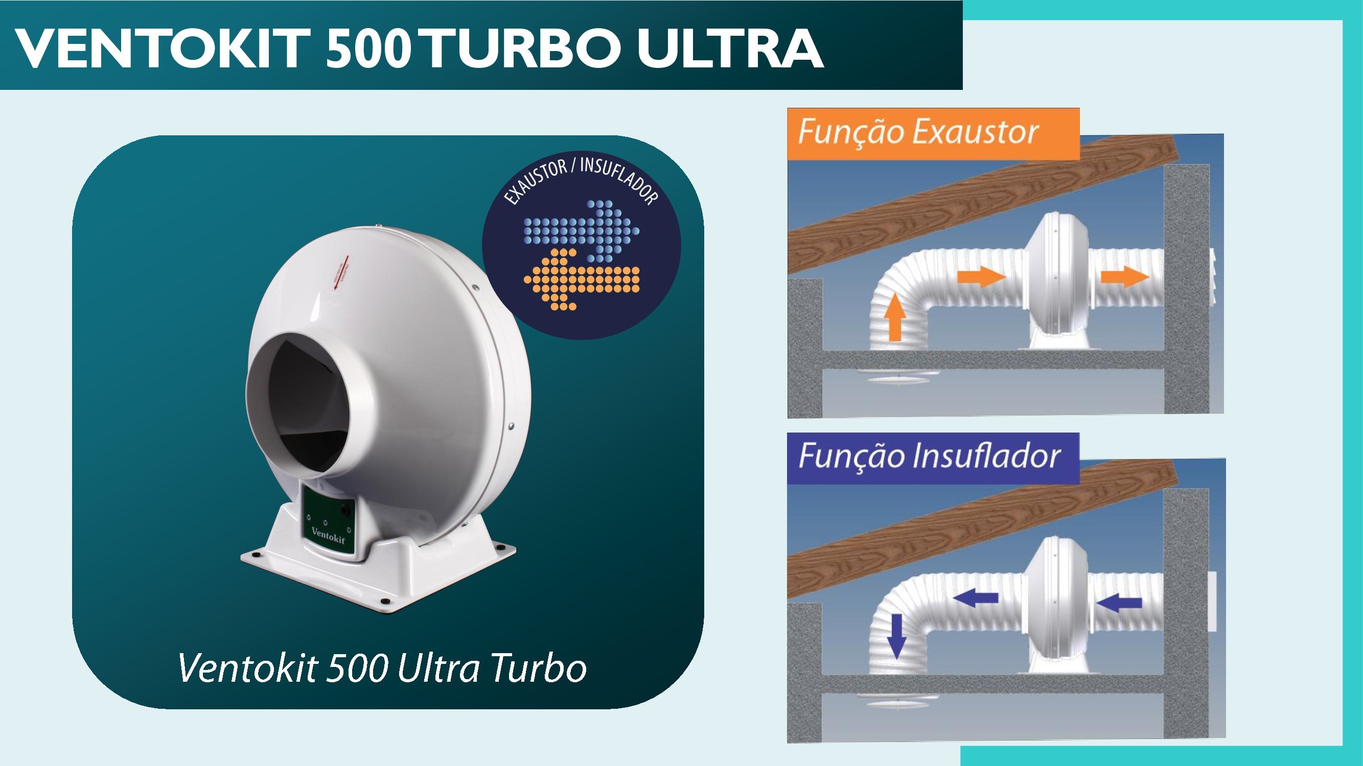Exaustor centrífugo VK 500 Turbo Ultra 220v | MadeiraMadeira