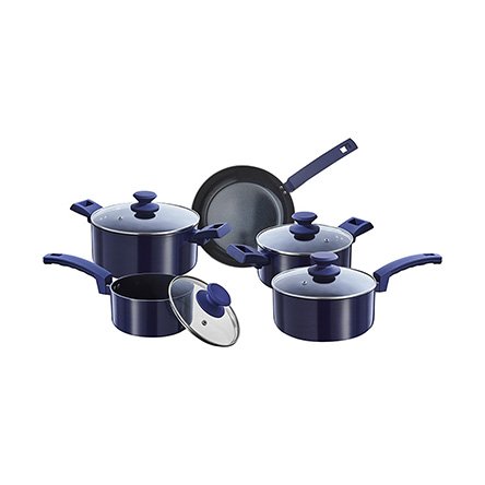 Conjunto De Panelas Em Cerâmica Antiaderente 3Mm Azul | MadeiraMadeira