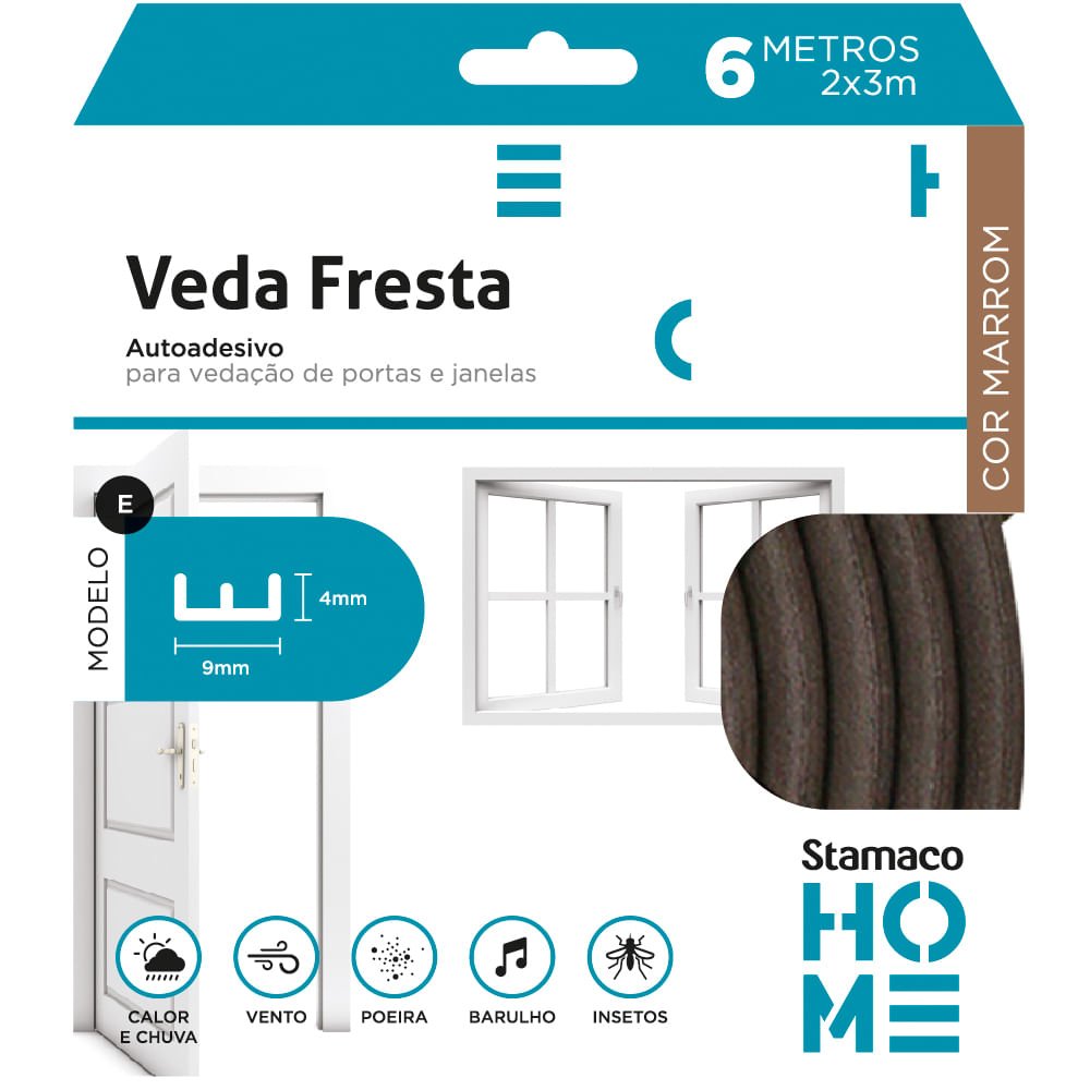 Veda Fresta Modelo e 5209- Stamaco Home Marrom | MadeiraMadeira
