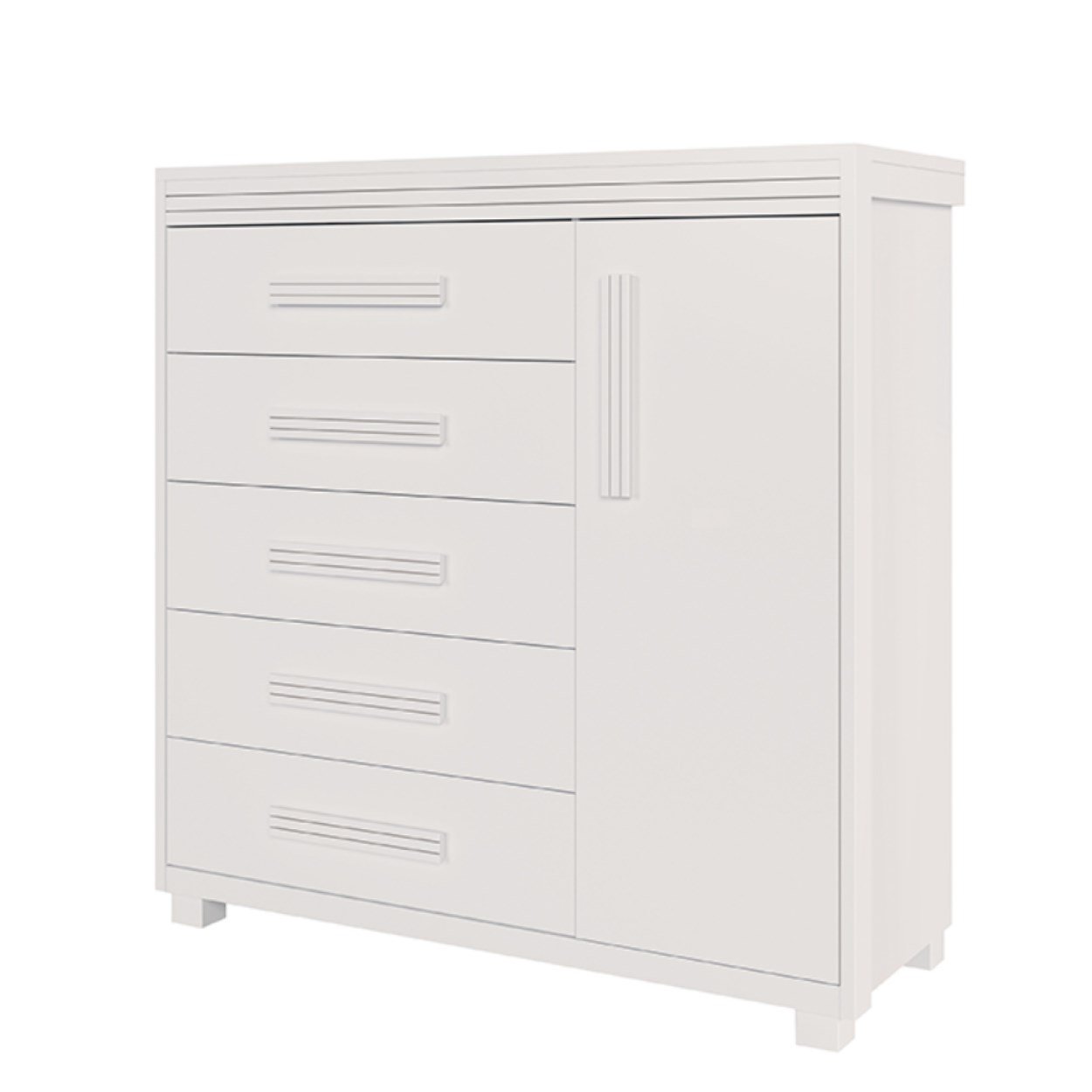 Comoda Londres Fenix 100% Mdf Branco | MadeiraMadeira