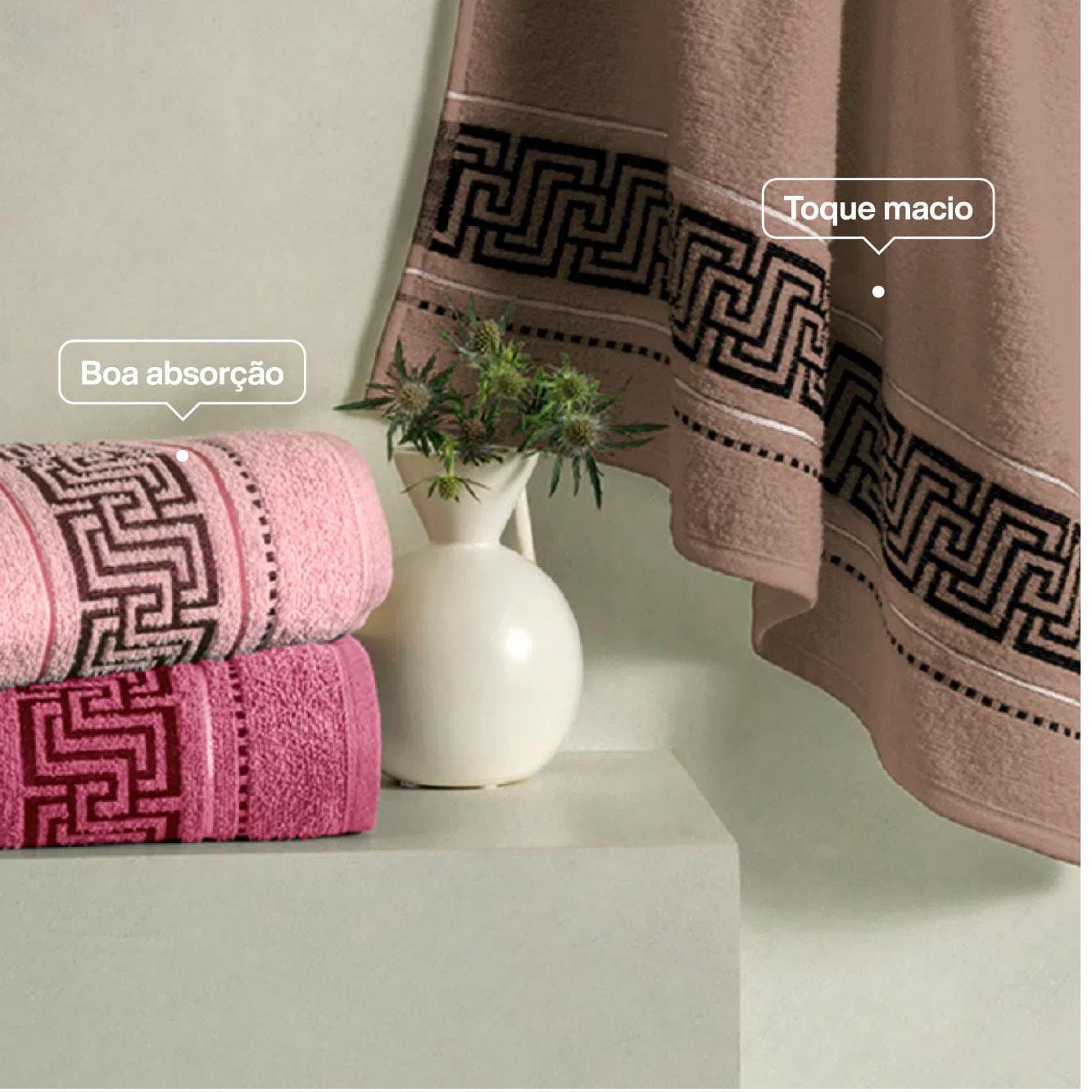 2 Toalhas Karsten Banho Algodão Toque Macio Boa Absorção | MadeiraMadeira