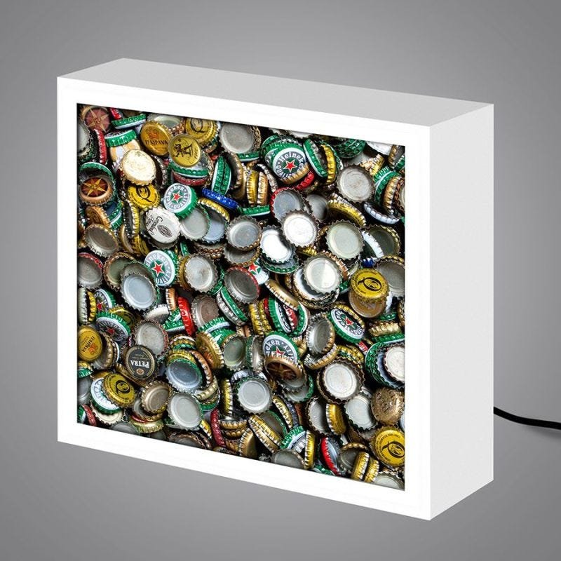 Luminária Lightbox caixa de luz moderna, diferente, criativa e colorida ...