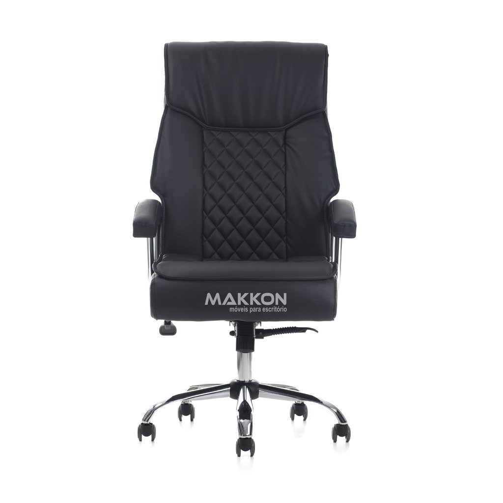 Cadeira Escritório Preta Mk-241 P - Makkon | MadeiraMadeira