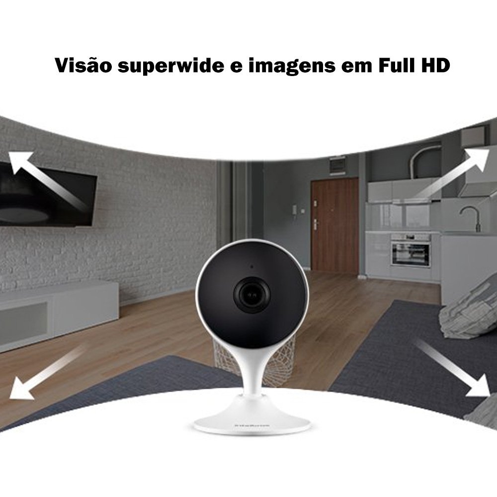 Kit 2 Câmeras Interna Inteligente Im3 C com Microsd 32gb Wi-fi Full Hd ...