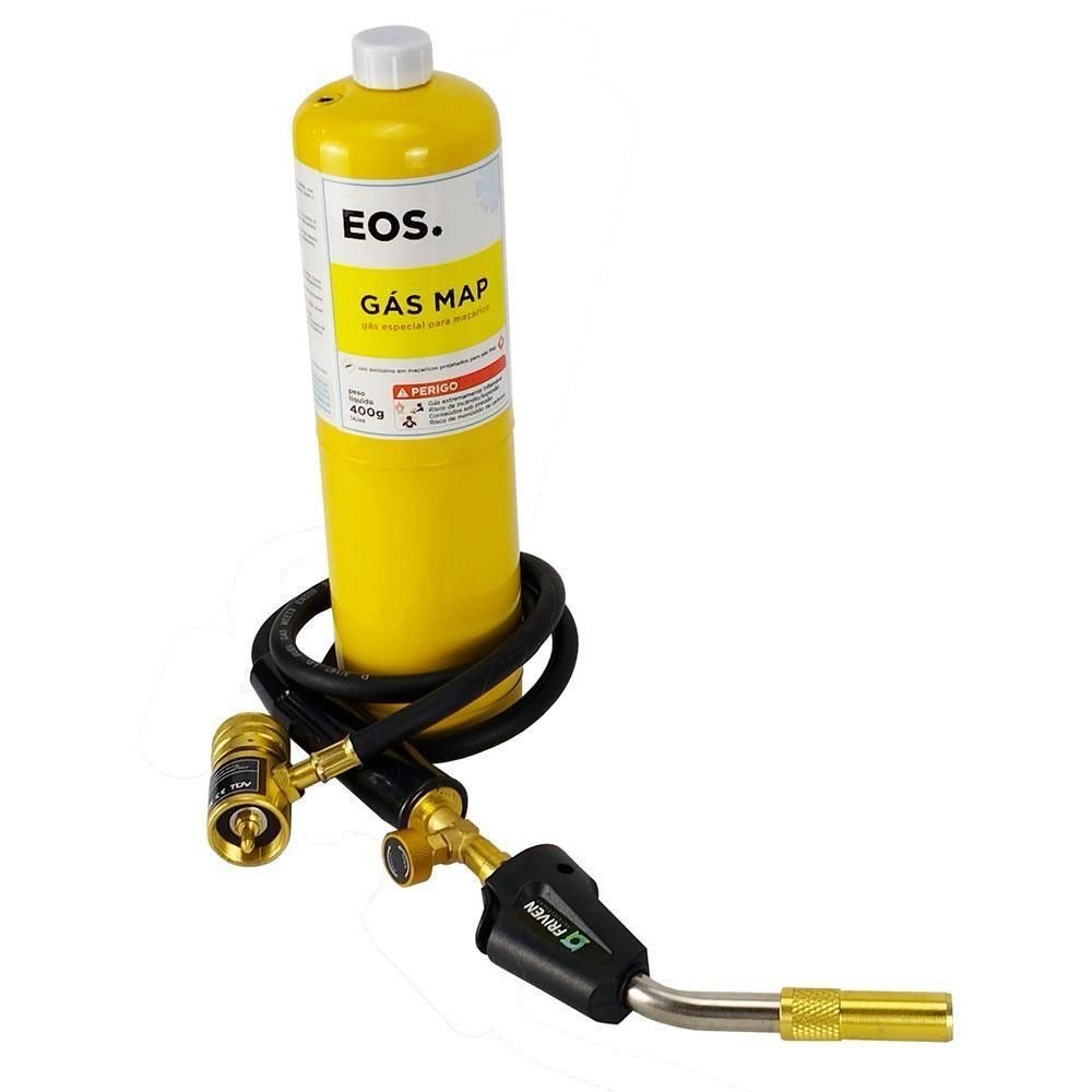Kit Maçarico Portátil com Mangueira + Gás Map 1 Unidade | MadeiraMadeira