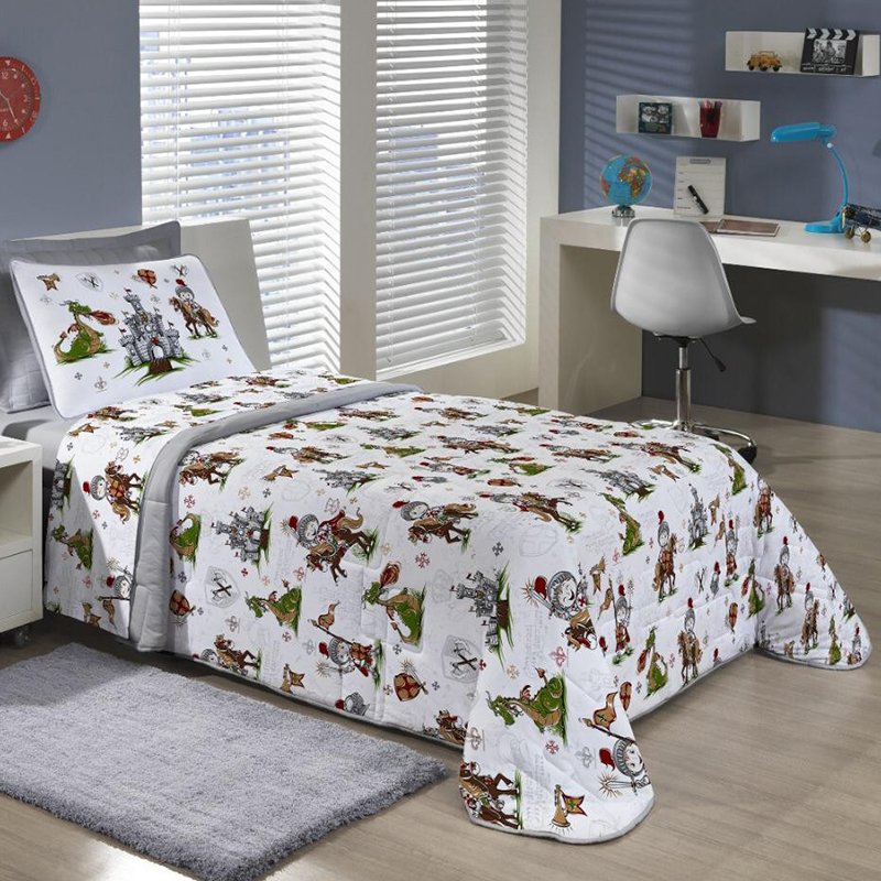 Cobre Leito Tecebem Solteiro Malha Diversao Estampado1,70m x 2,40m ...