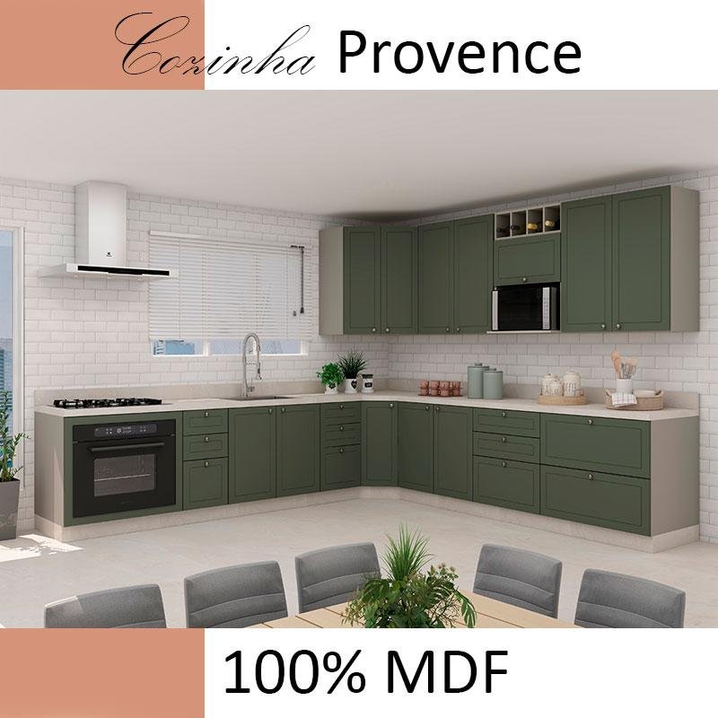 Módulo Armário Aéreo 88x80 2 Portas 100% Mdf Cozinha Modulada Provence ...