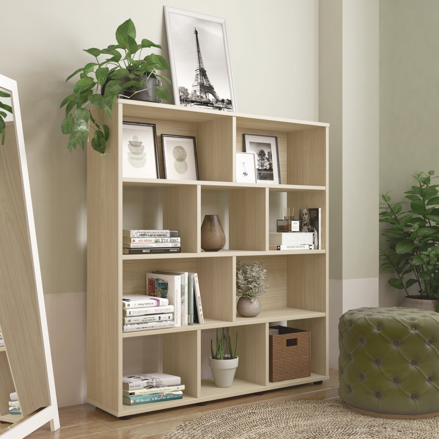 Estante Book Cor Naturale | MadeiraMadeira