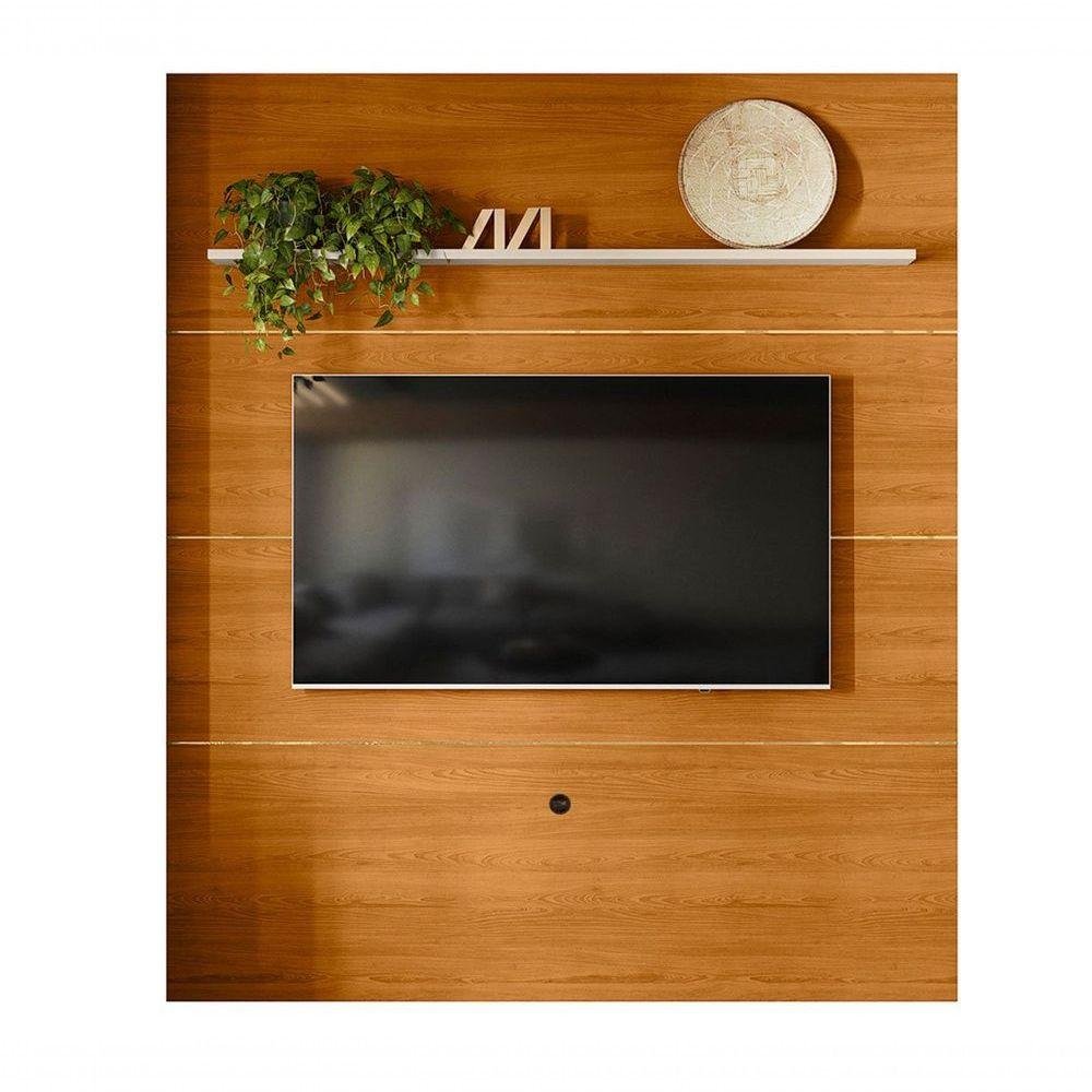 Painel Piso-teto para Tv 75" Goiânia Cinamomo Off White | MadeiraMadeira