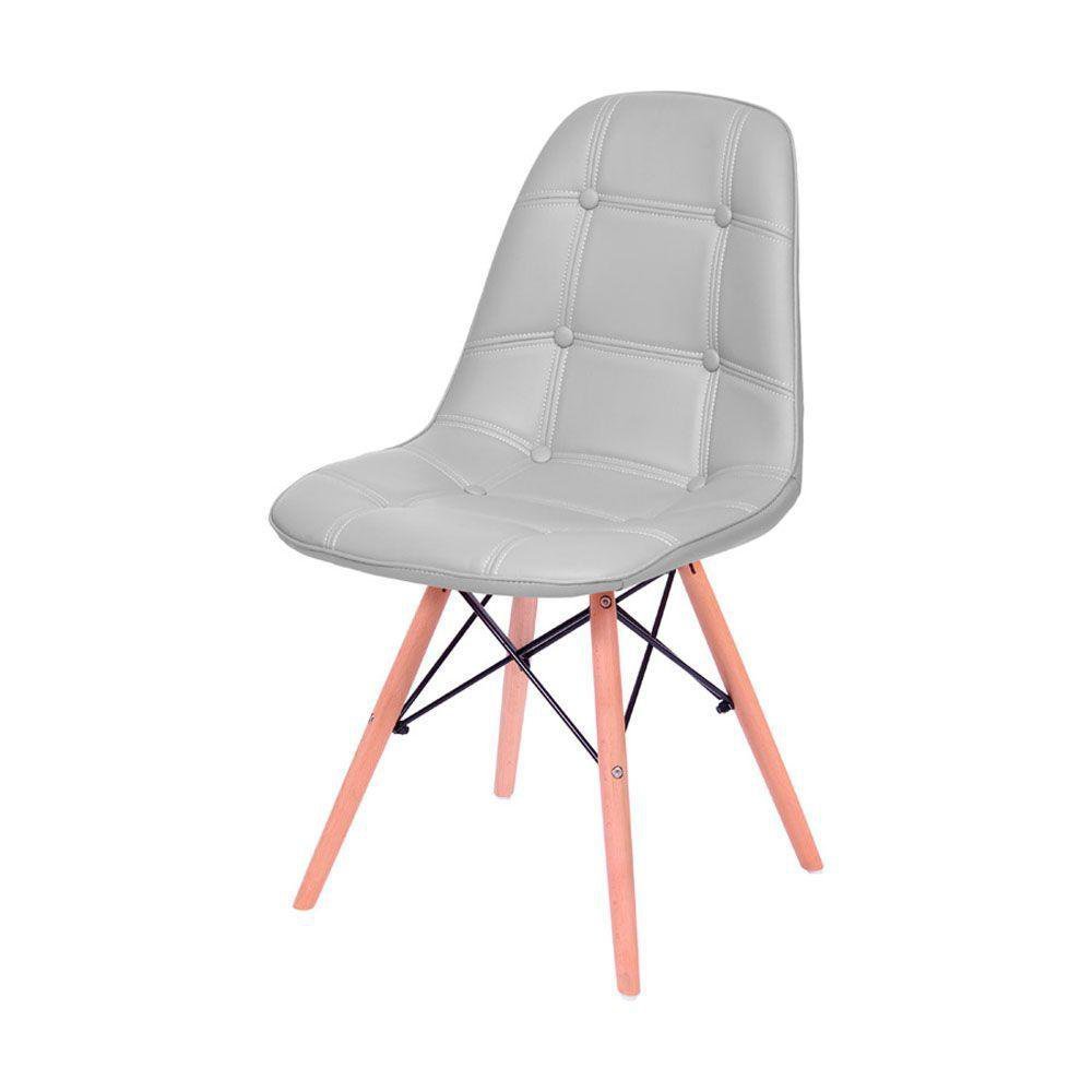 Cadeira Eames Dsw Botonê - Cinza | MadeiraMadeira
