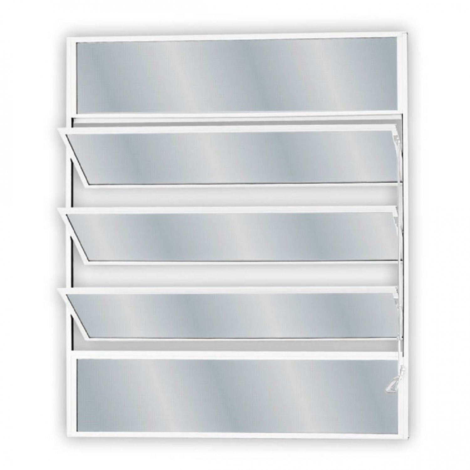 Janela Basculante com 3 básculas e 1 fixo 80x100 MGM | MadeiraMadeira