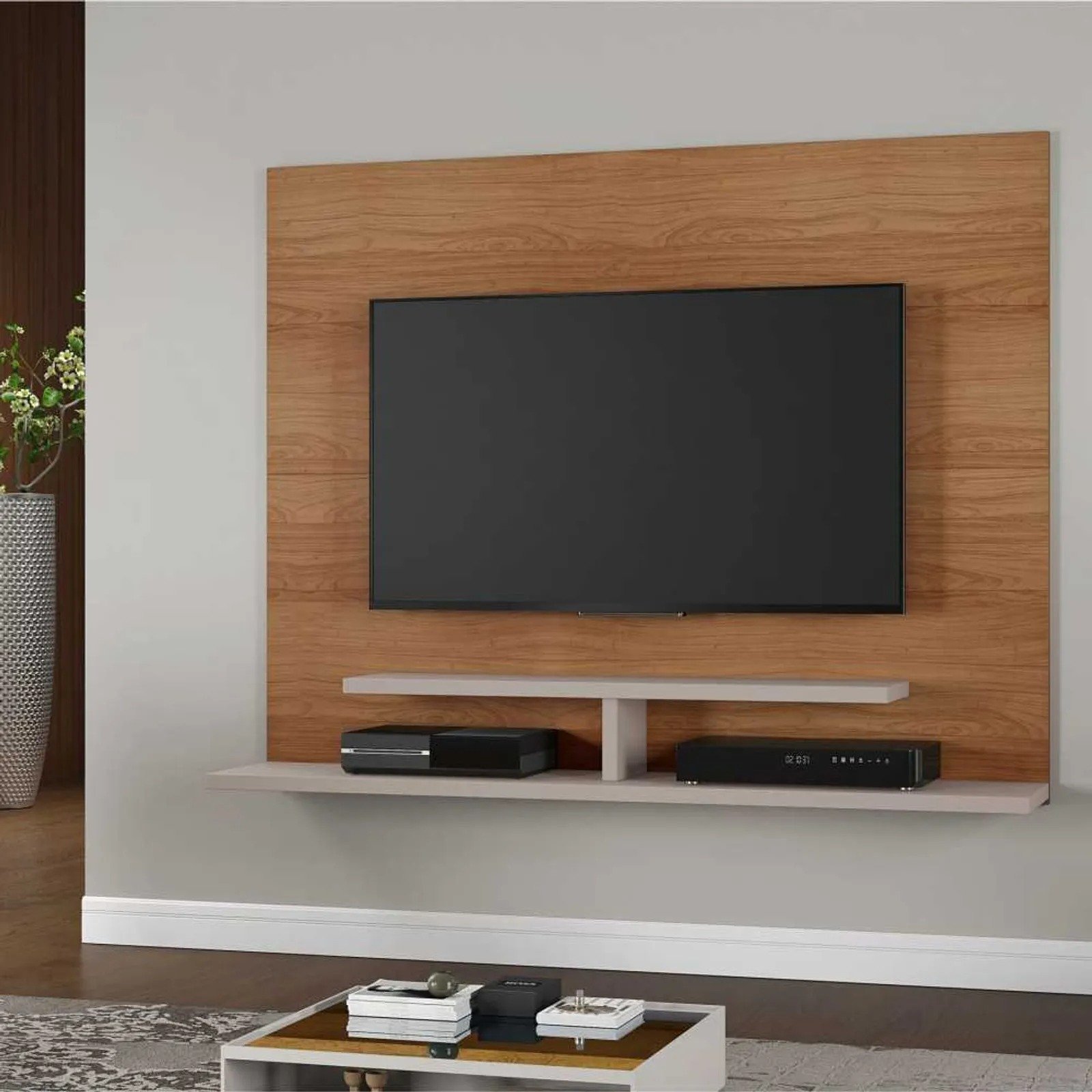 Painel Sion Para TV Ate 56" Jcm Movelaria Noronha Off White ...