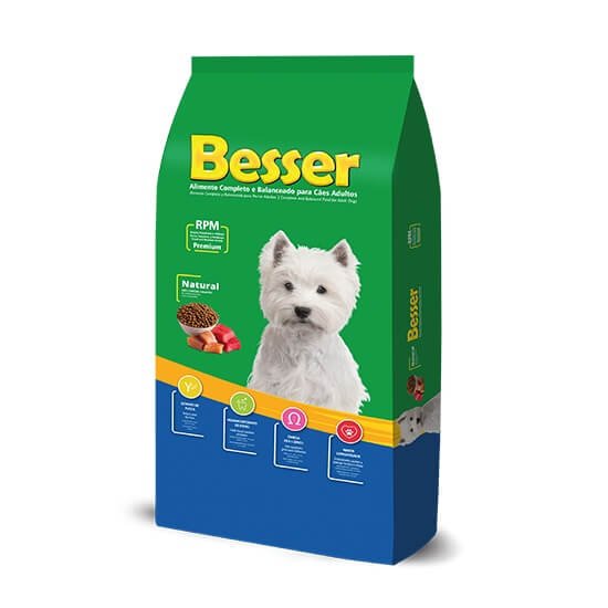 Ração Besser Natural Premium Cães Adultos Raças Pequenas 10kg - 10kg ...