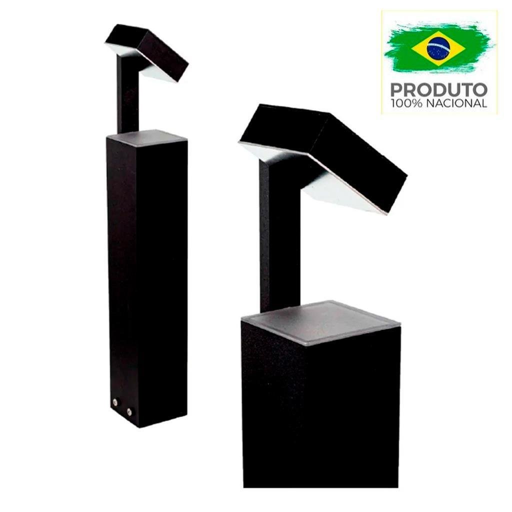 Poste Balizador Jardim Luminária Direcional Branco Gu10 | MadeiraMadeira