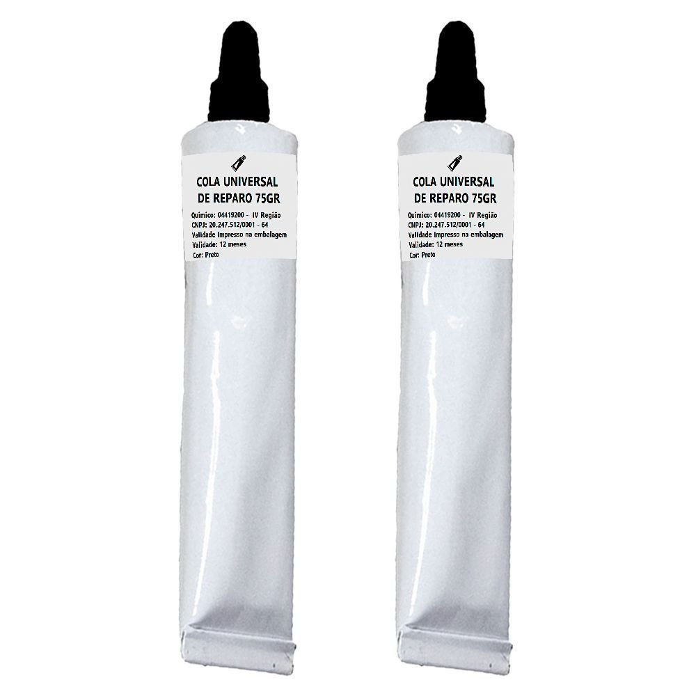 Kit 2 Adesivo de Contato Cola Universal Preta 75g | MadeiraMadeira