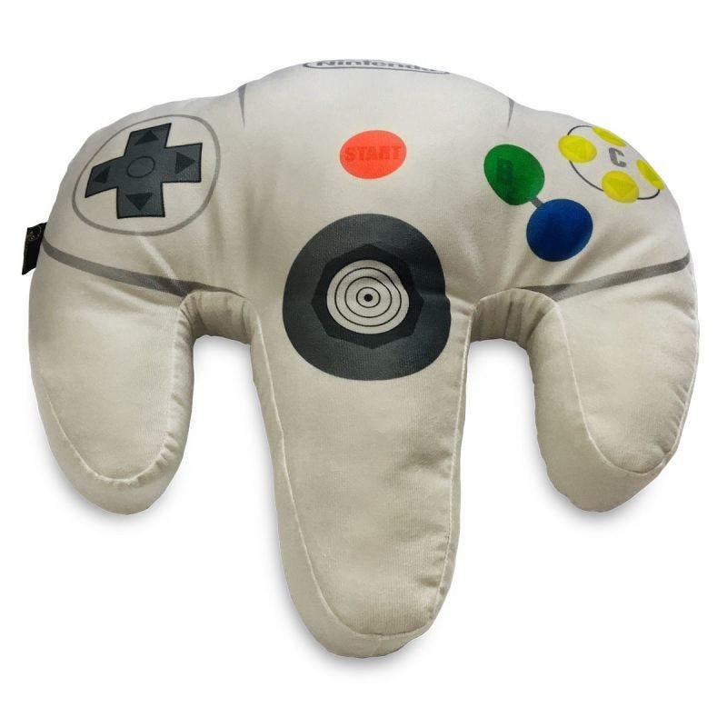 Almofada Gamer Controle de Videogame Ninpillowtendo 64 | MadeiraMadeira