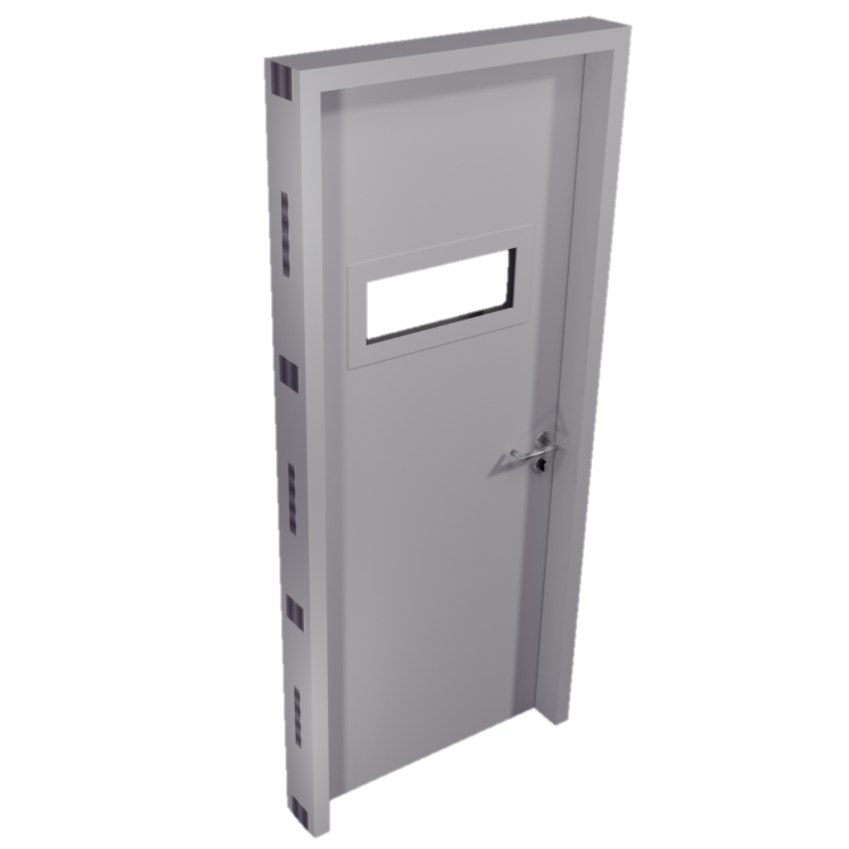 Porta Blindada com Visor Nivel IIIA e III:Branco | MadeiraMadeira