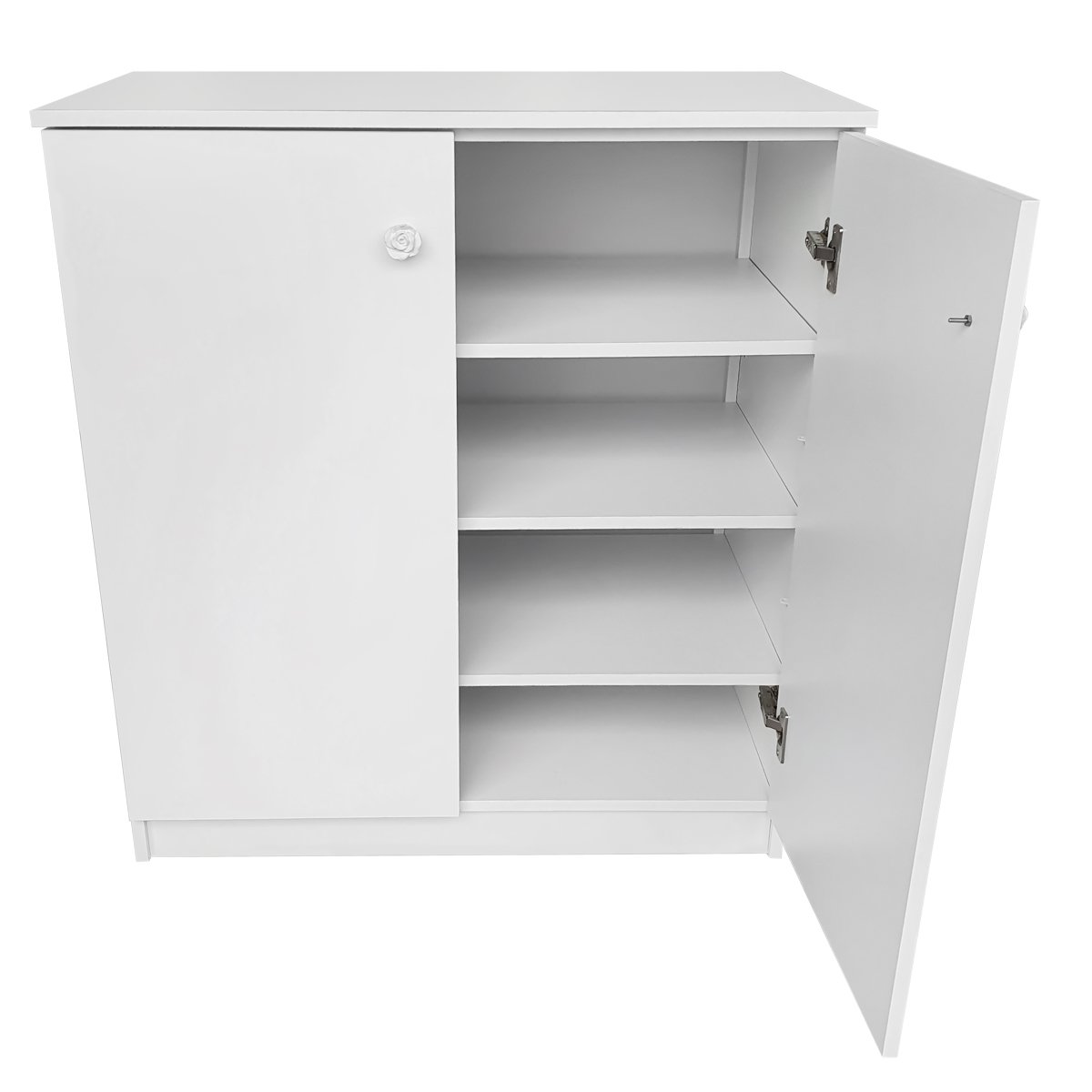 Sapateira 100% MDF com 3 Prateleiras Ajustáveis, Portas com Amortecedor ...