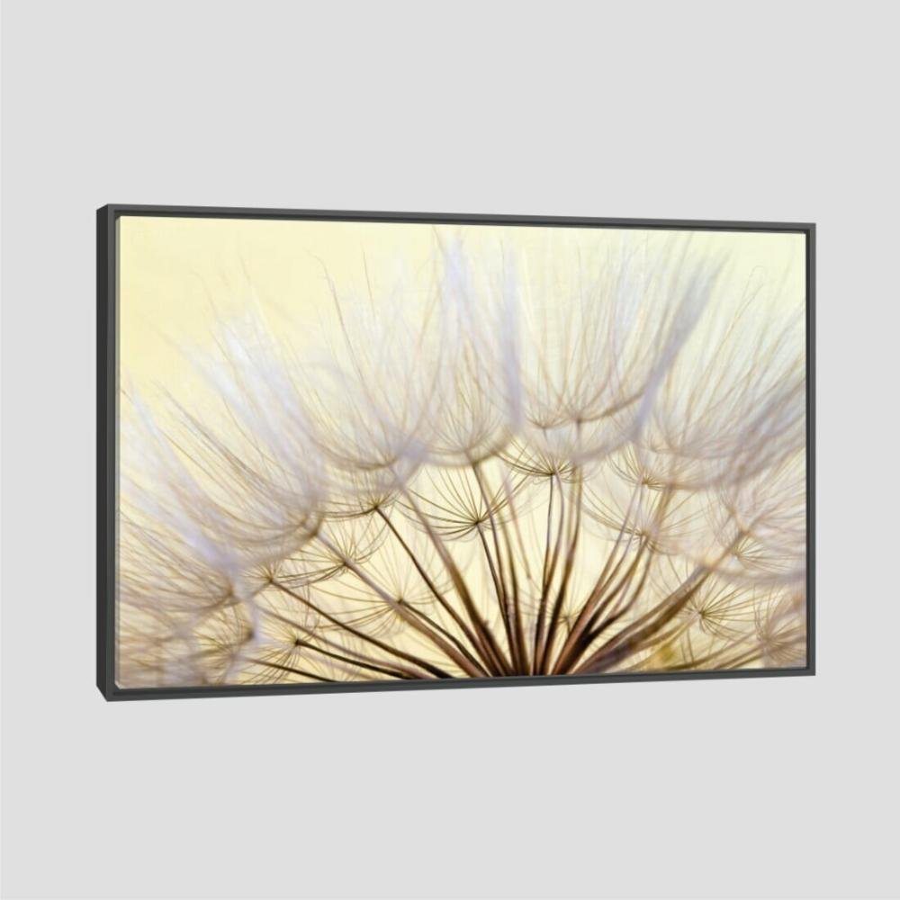 Quadro Suave Ao Vento Único Tela Moldura Preta 120X80Cm | MadeiraMadeira