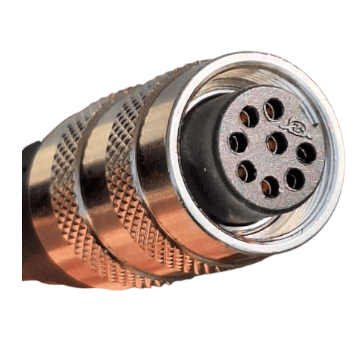 Conector Fêmea M16 com Rosca 8 Pinos Metálico Ip65 J09-8a | MadeiraMadeira
