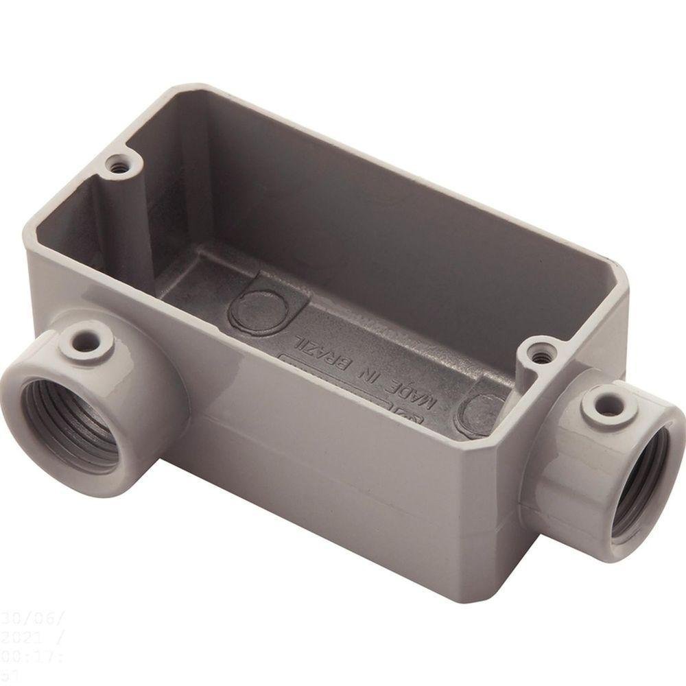 Condulete Fixo 1/2" Tipo "lr" - sem Tampa / Rosca Bsp / com Pintura ...