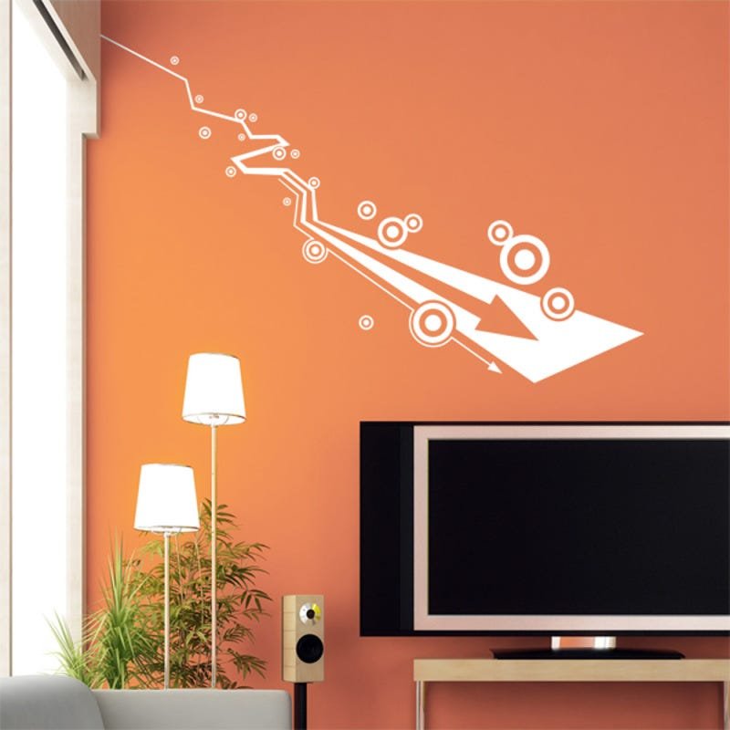 Adesivo de Parede - Seta e Círculos - N3003 | MadeiraMadeira