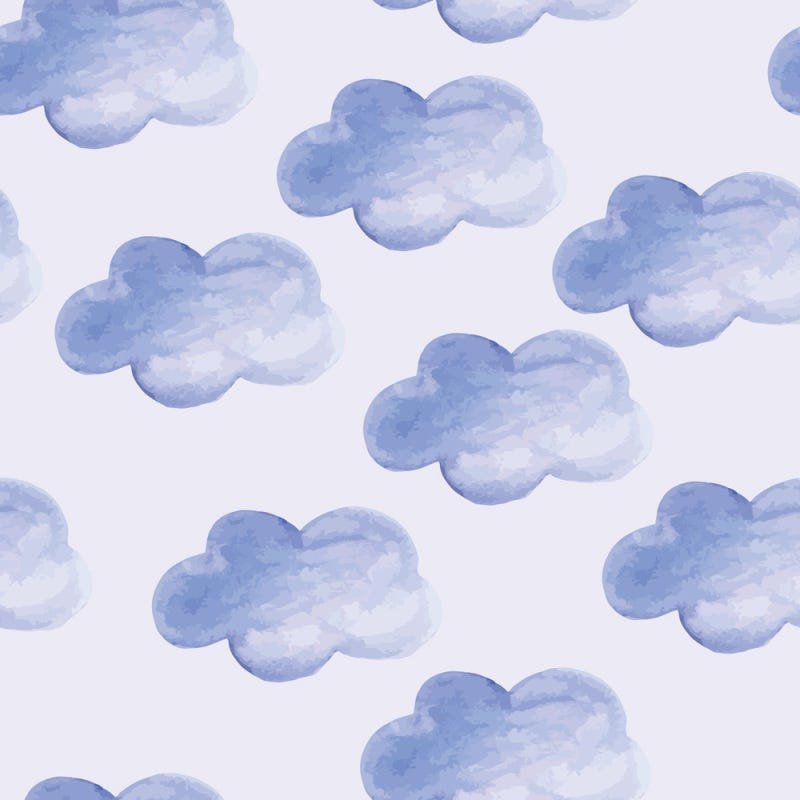 Papel de Parede Adesivo - Nuvens - N0106 | MadeiraMadeira
