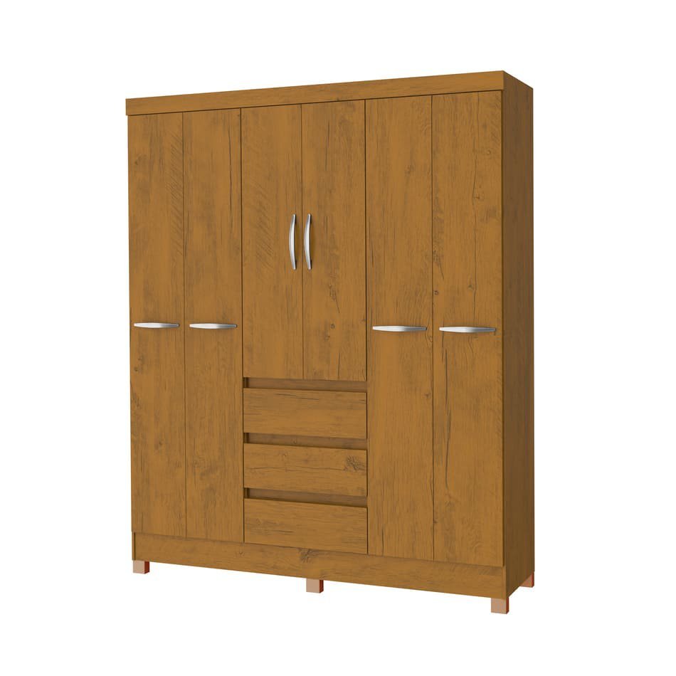 Roupeiro Veneza Madeira 6 Pt 3Gv Noce Tx San Marino | MadeiraMadeira