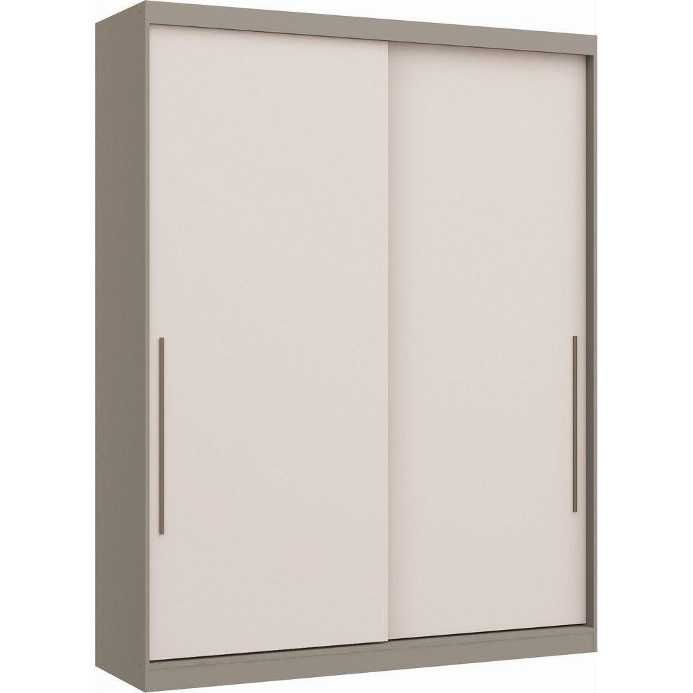 Guarda Roupa 2 Pt De Correr Em Mdp Castro Niquel Com Blanc | MadeiraMadeira