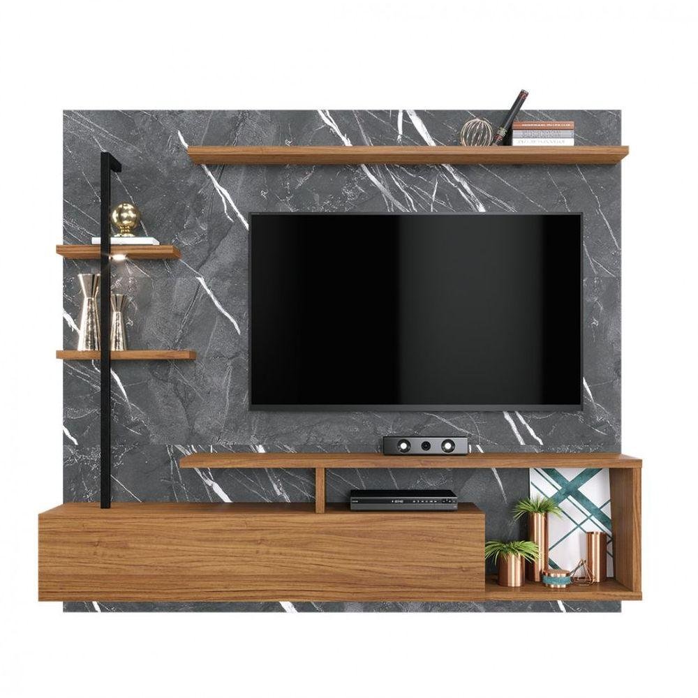 Home Colibri Maragogi Tv De Até 55'' Grigio/Noce Milano | MadeiraMadeira