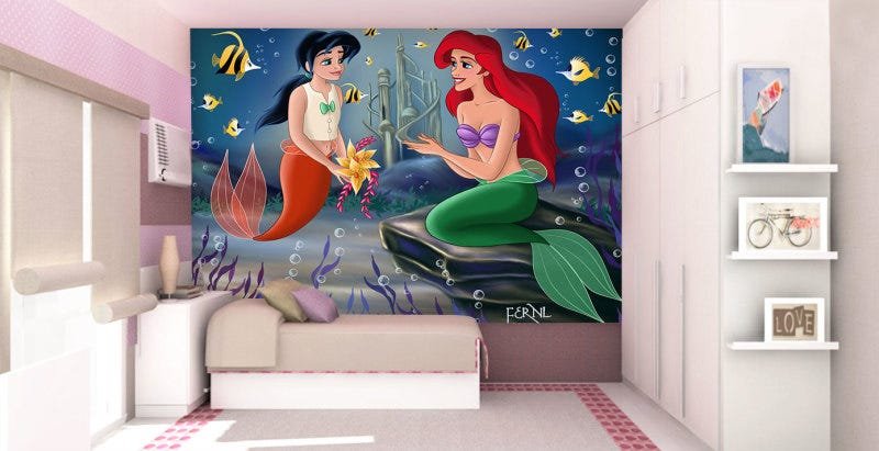 Papel de Parede Infantil Ariel 0011 - Adesivo de Parede | MadeiraMadeira