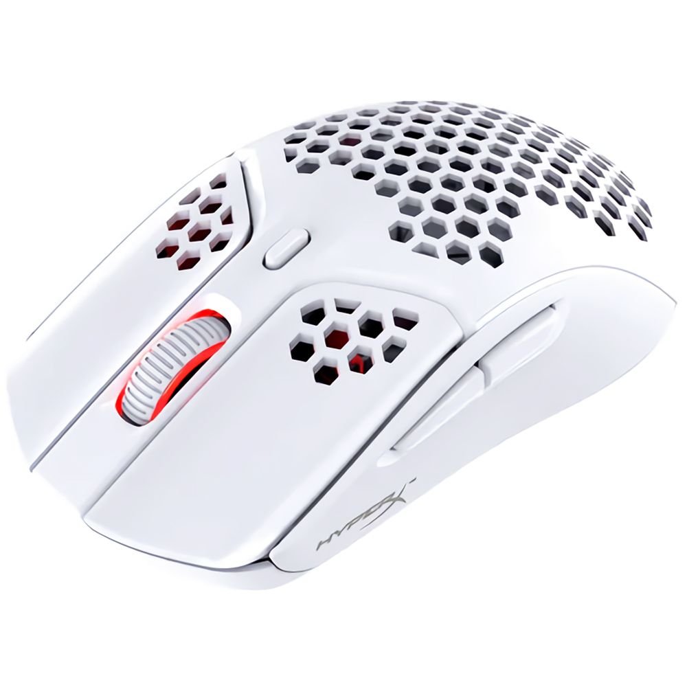 Mouse Gamer Sem Fio Hyperx Pulsefire Haste RGB - Branco | MadeiraMadeira