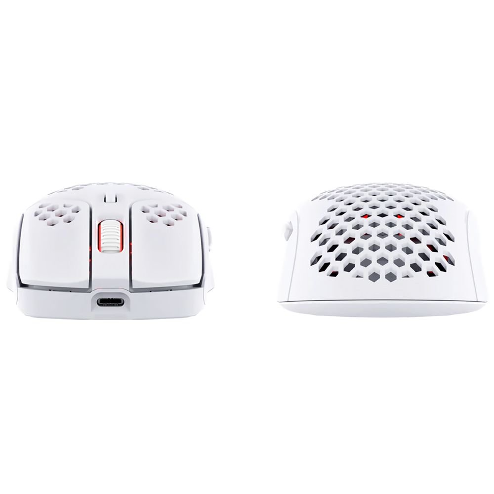 Mouse Gamer Sem Fio Hyperx Pulsefire Haste RGB - Branco | MadeiraMadeira