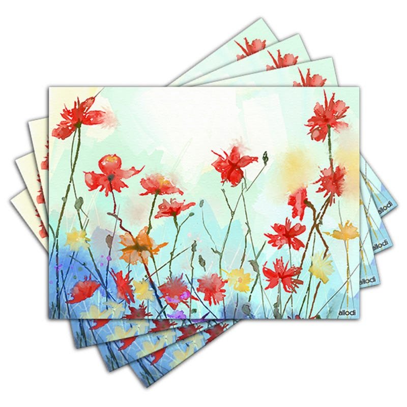 Jogo Americano com 4 un. - Abstrato - N859 | MadeiraMadeira