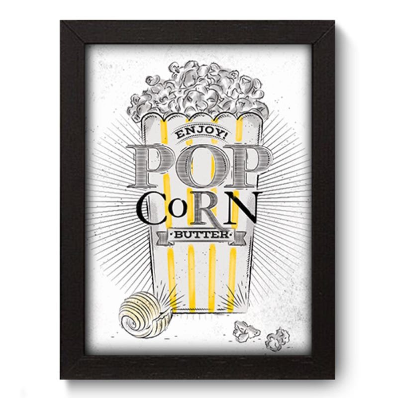 Quadro com Moldura - 19x25 - Pipoca - N3030 | MadeiraMadeira