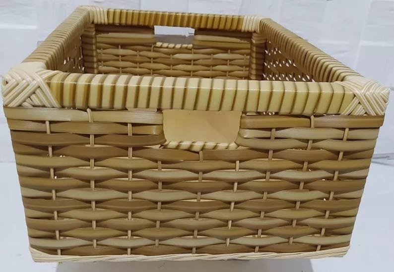 Caixa Gaveta Organizadora Vime Sintética Junco 30x40x17cm lavadeira ...