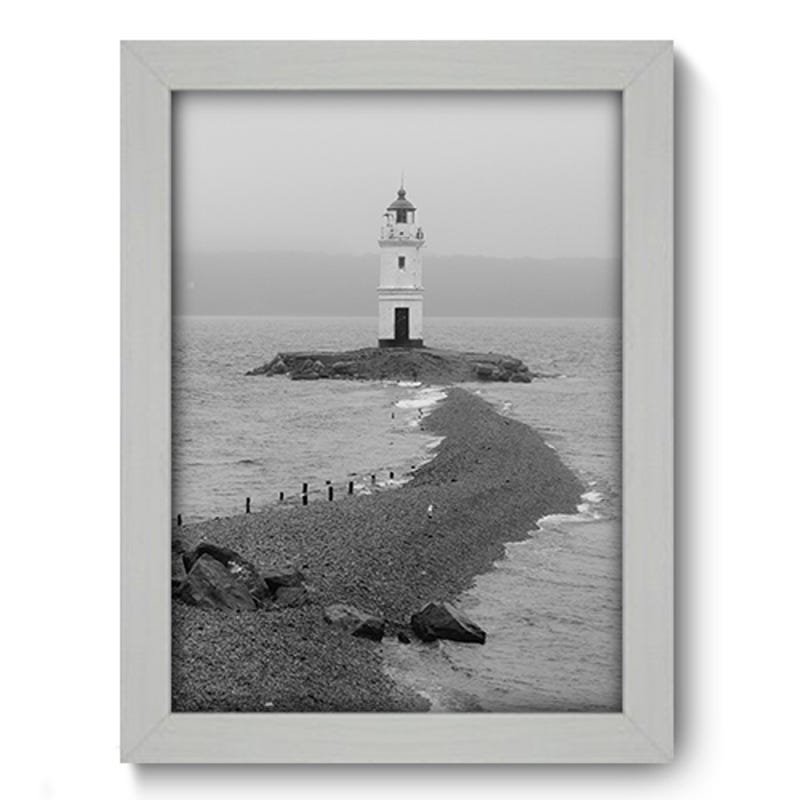 Quadro com Moldura - 19x25 - Farol - N1093 | MadeiraMadeira