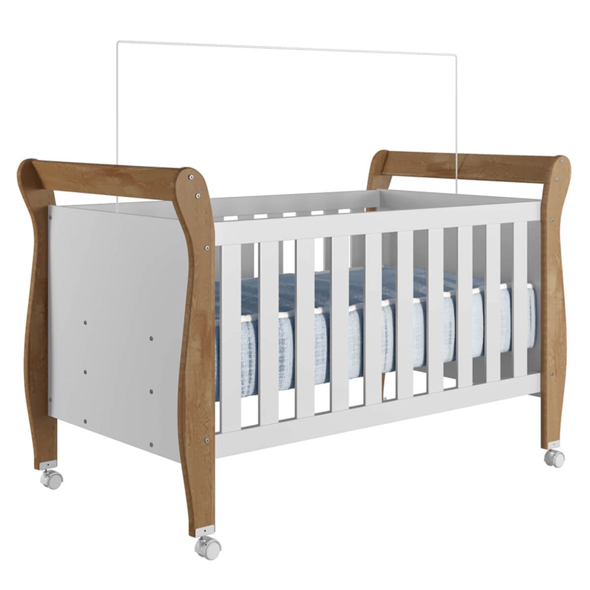 Berço Mini Cama Slim Tigus Baby Cor Ypê | MadeiraMadeira