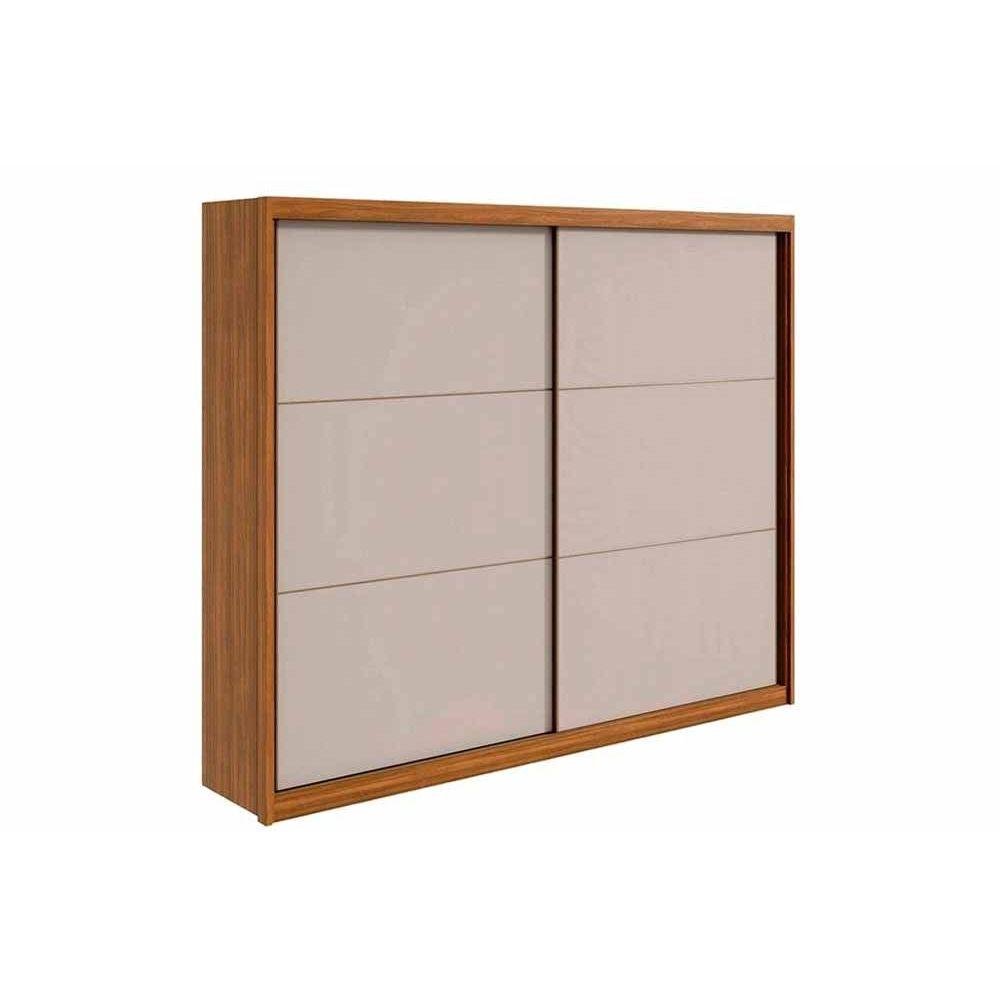 Guarda Roupas 2 Portas de Correr e 6 Gavetas Toronto Plus Rovere/Off ...