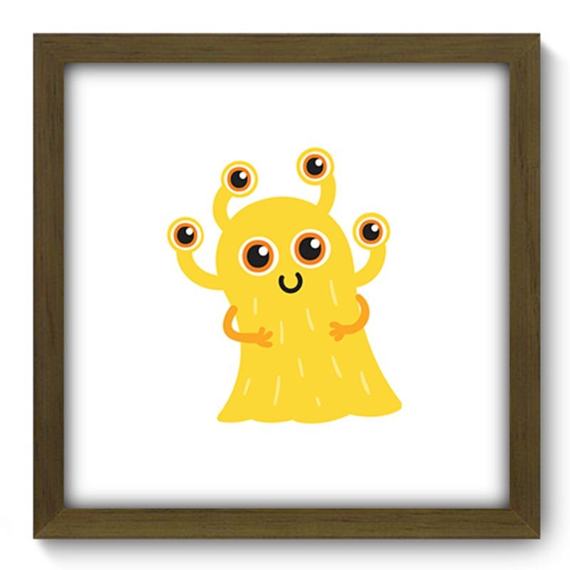 Quadro com Moldura - 33x33 - Monstrinho - N2150 | MadeiraMadeira